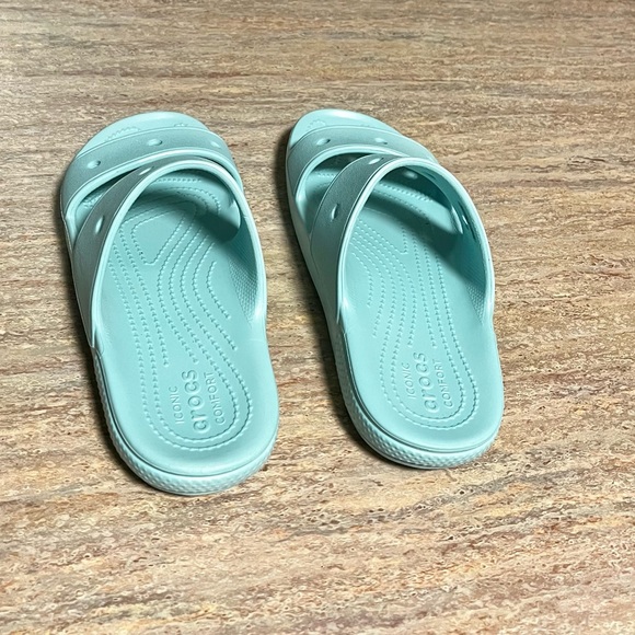 CROCS | Shoes | Nwob Crocs Slip On Light Blue Sandals | Poshmark